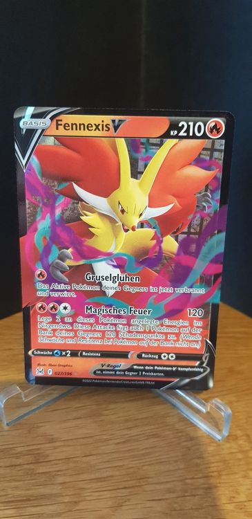 Pokemon Karte Fennexis V 027/196 DE (Neu (gemäss Beschreibung)) in ...