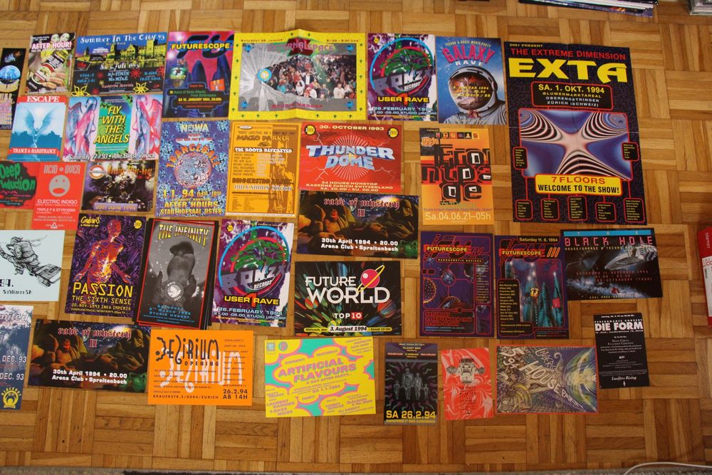 80 - 90 Techno Party Flyer 1993 & 1994 | Kaufen auf Ricardo