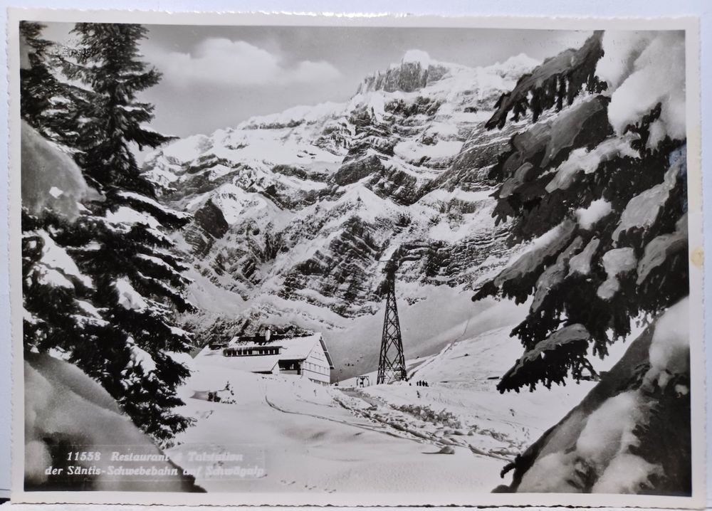 No.1155S, Schwägalp, Rest.und Talstation, Säntisgipfel, 1952 (Gebraucht) in Aarau Rohr für CHF 6 ...