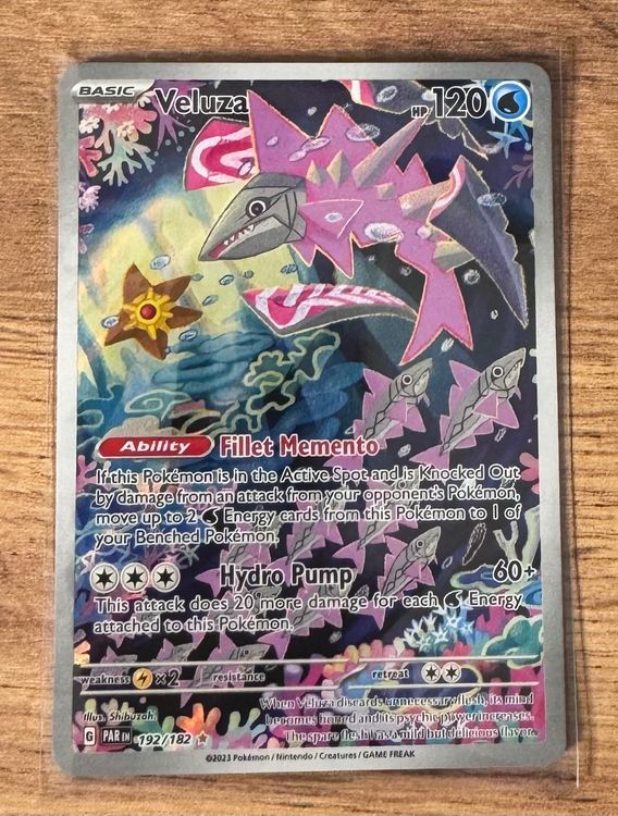 Veluza ILLUSTRATION ART RARE 192/182 Pokemon Paradox Rift (Neu (gemäss ...