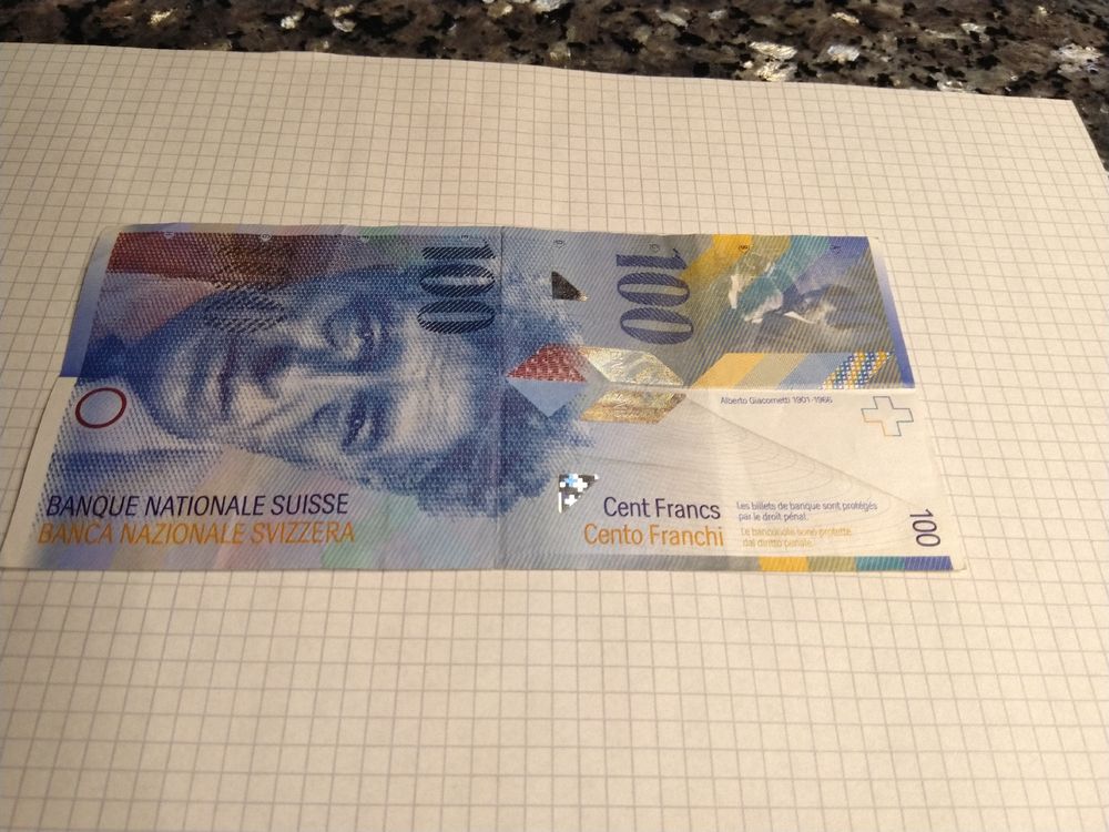 100 Franken Note | Acheter sur Ricardo