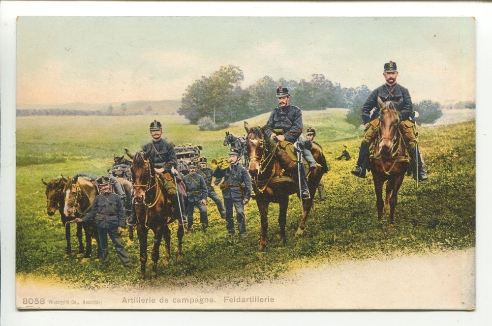 AK 1907 CH-Militär Feldartillerie zu Pferd | Kaufen auf Ricardo