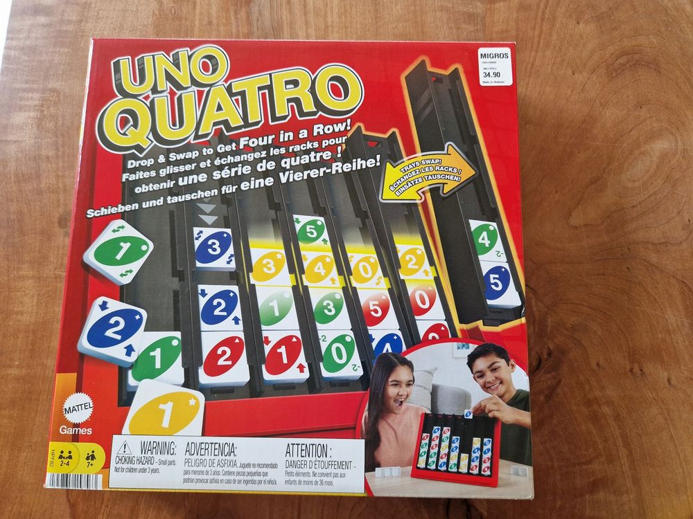 NEU Spiel UNO QUATRO (Neu und originalverpackt) in Giswil für CHF 19 ...