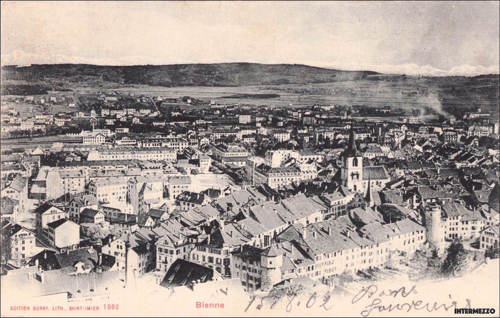 Biel Bienne BE // 1902 Gesamtansicht (Gebraucht) in Basel für CHF 14 – mit Lieferung auf Ricardo ...