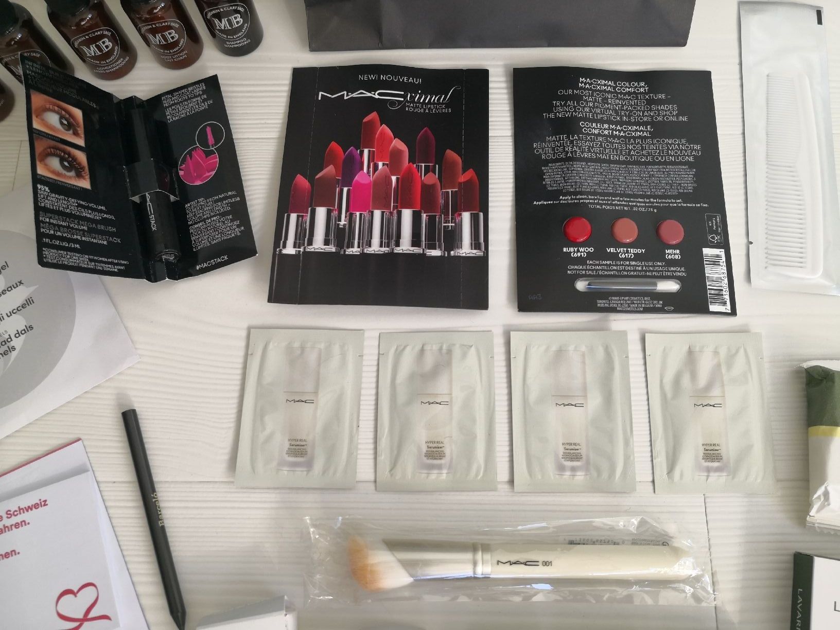 🤩210 STK: MAC SERUM & MOISTURIZER BRUSH, MASCARA CREMEN &CO (Neu ...