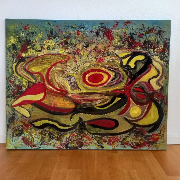 Hangemalte Bilder, Acryl auf Leinwand gemalt. (Neu (gemäss Beschreibung)) in Meggen für CHF 400 ...