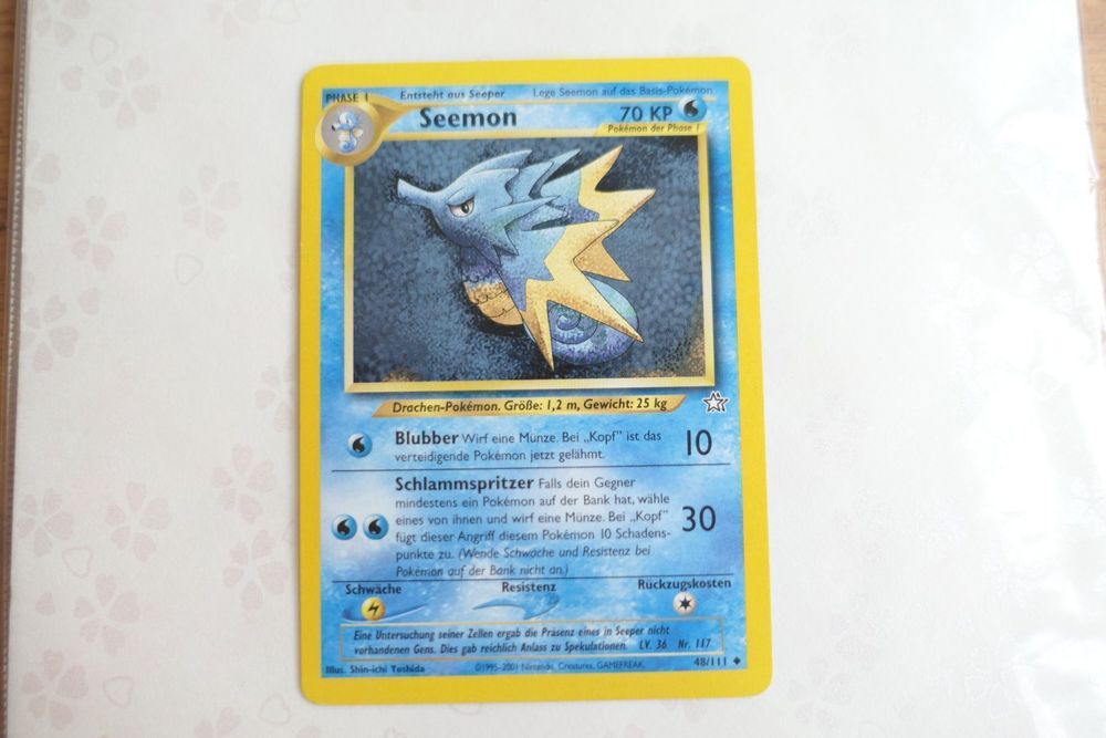 Seemon Pokemon Karte First Gen - ab 1.- (Gebraucht) in Ettiswil für CHF ...