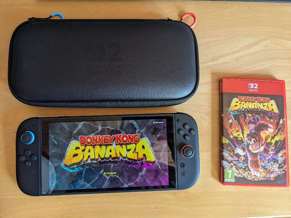 Nintendo Switch 2 mit Donkey Kong Bananza OVP + Case (Gebraucht) in ...