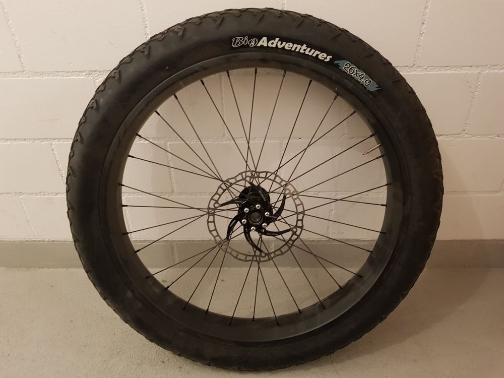 FATBIKE 26" Vorderrad 15x100mm Big Adventures 26x4.0 Reifen | Kaufen auf Ricardo