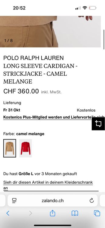 Damen Polo Ralph Lauren Strickjacke, Gr. L MERINO (360.—) (Neu (gemäss Beschreibung)) in St ...