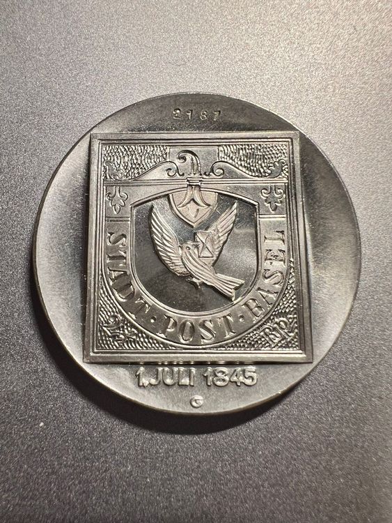 125 Jahre ,,Basler Taube“ 1845-1970 Silber (Neu (gemäss Beschreibung)) in Kloten für CHF 10 ...