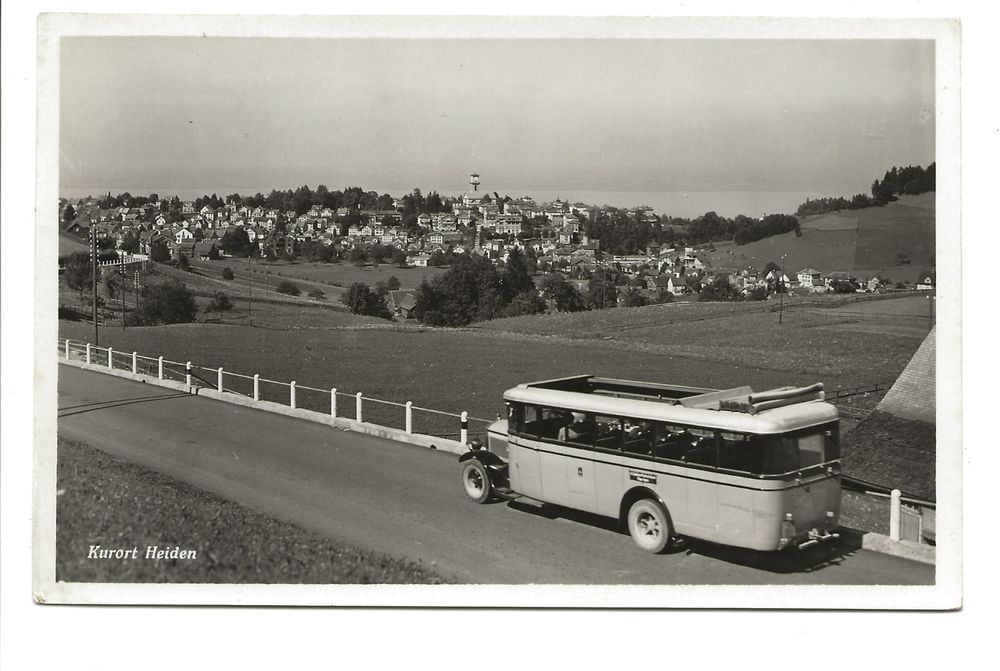 Kurort Heiden (AR) Saurer-Postauto von Oberegg Foto-AK 1938 (Gebraucht) in Engelburg für CHF 7.9 ...