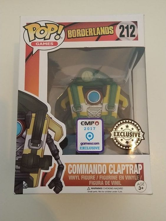 Gamescom 2017 EXKLUSIV: Claptrap POP Figur + Spiel [PC] (Neu (gemäss ...