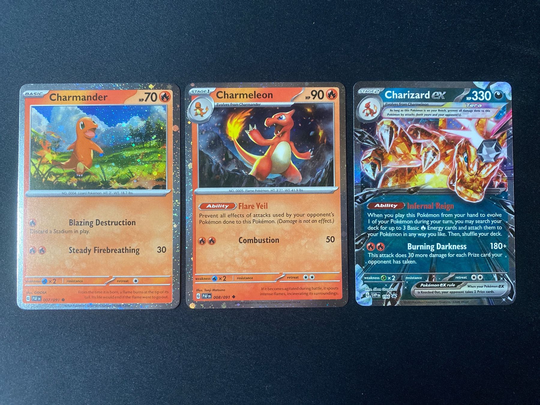 Charizard ex 196 - Set of 3 - SV Black Star Promos - EN (Neu (gemäss ...