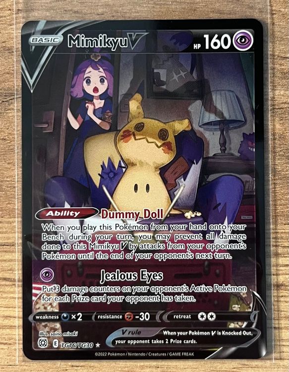 Mimikyu V TG16/30 Pokemon Brilliant Stars Trainer Gallery #3 (Gebraucht ...