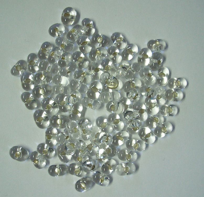 Glasperlen Farfalle Papillon Cristal mit Silbereinzug 6 mm | Kaufen auf Ricardo