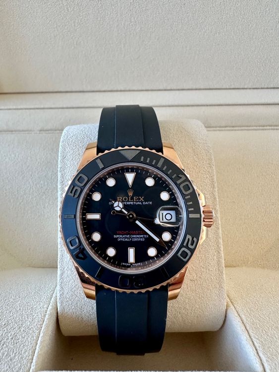 Rolex Yacht-Master 37mm Everose Gold Ref.268655 Oysterflex (Gebraucht ...