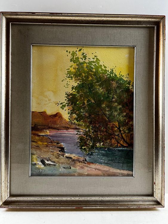 Landschaft Aquarell Signiert. | Kaufen auf Ricardo
