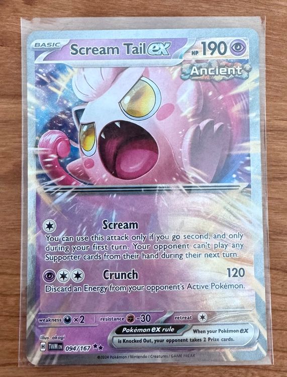 Scream Tail ex Pokemon Twilight Masquerade TWM 94/167 (Neu (gemäss ...