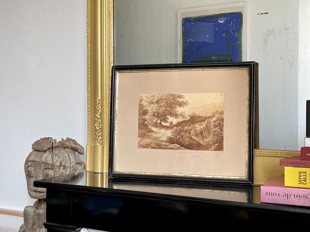 François DIDAY Gemälde haftes Aquarell vom Genf ROMANTIK Art (Gebraucht ...