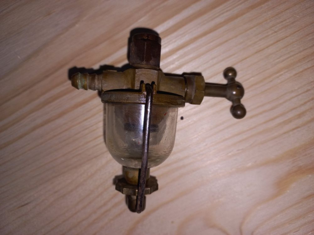 Oldtimer REX Benzinhahn Kraftstoffhahn mit Schauglas MAG (Gebraucht) in ...