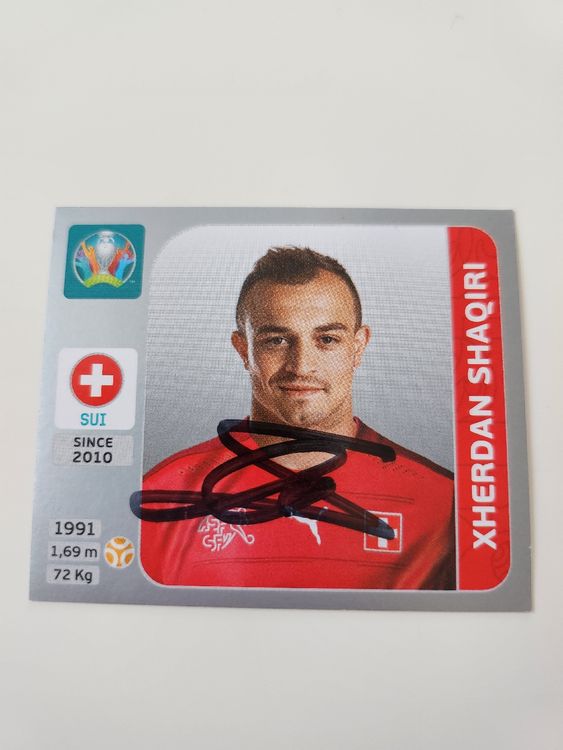 Xherdan Shaqiri Panini Autogramm FCB FC Basel Schweiz (Neu (gemäss ...