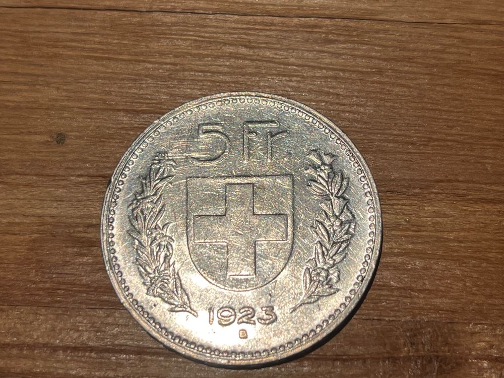 5 Franken 1923 sehr schöne (Gebraucht) in Hagenbuch ZH für CHF 69 – mit Lieferung auf Ricardo kaufen