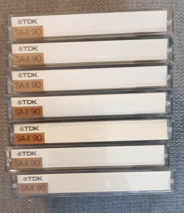 TDK SA-X 90 Type II années 80 - 7 x cassettes MC - RARE | Kaufen auf ...