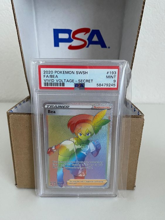 2020 POKÉMON SWSH FA/BEA VIVID VOLTAGE RAINBOW SECRET RARE # (Neu und ...