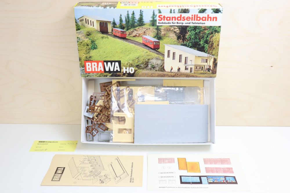 BRAWA Standseilbahn Gebäude Set 6311 H0 Rarität - Neuwertig (Gebraucht ...
