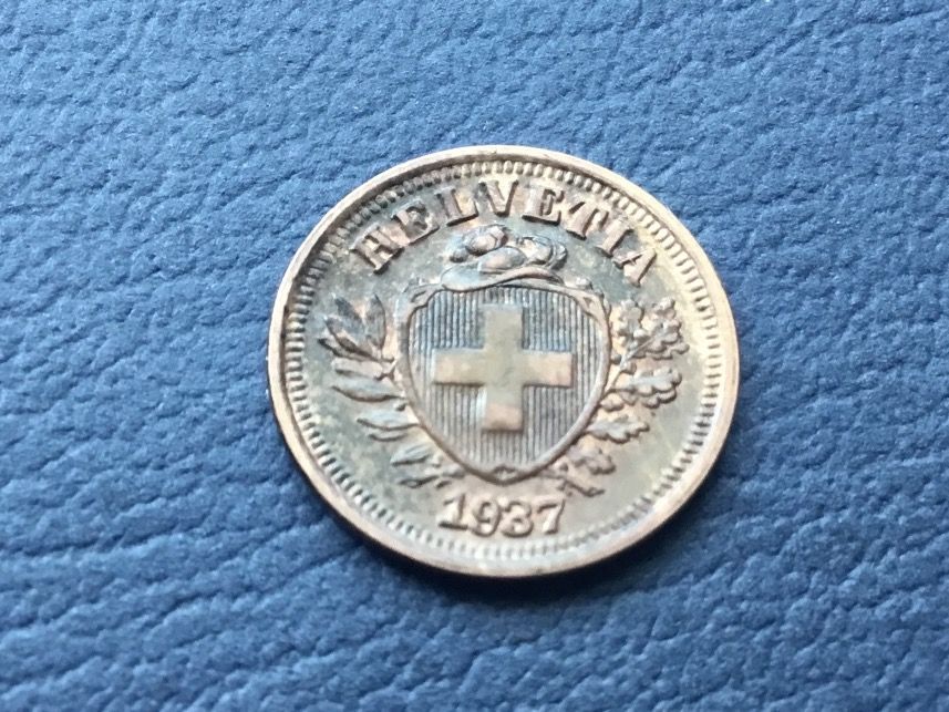 Sehr schöne 1 Rappen 1937 VZ + ungereinigt m.patina (Gebraucht) in St. Margrethen SG für CHF 3 ...