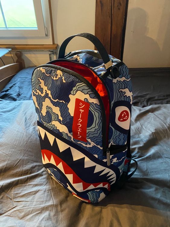 Sprayground Rucksack / Backpack SHARK WAVE Blue | Kaufen auf Ricardo