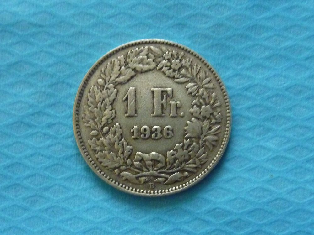 Silber 1 Franken 1936 rar nur 500`000 Prägungen. | Kaufen auf Ricardo