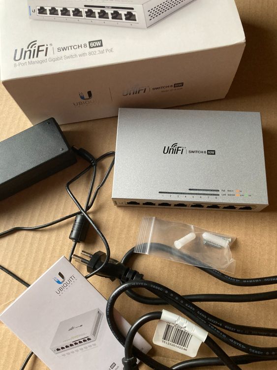 Ubiquiti US-8-60W: UniFi Switch 8 Port, PoE 60W (1) (Gebraucht) in ...