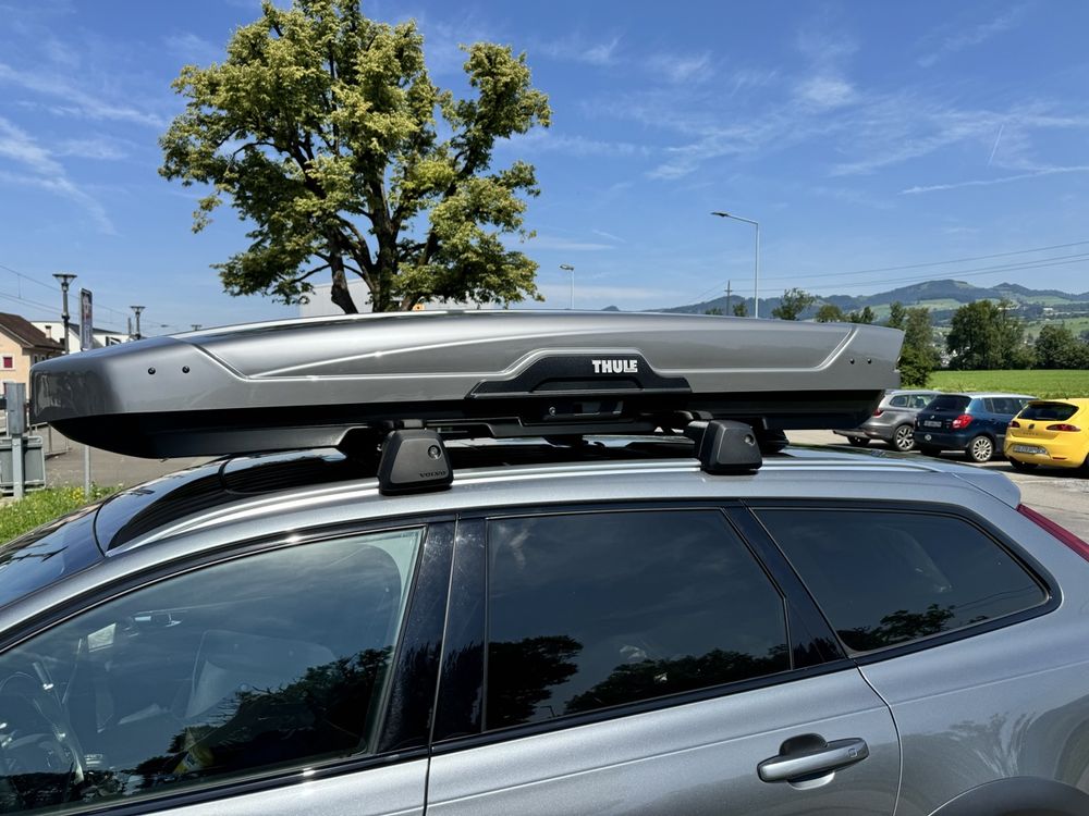 THULE Dachbox + Volvo V90 Dachträger Set, abschliessbar | Kaufen auf ...