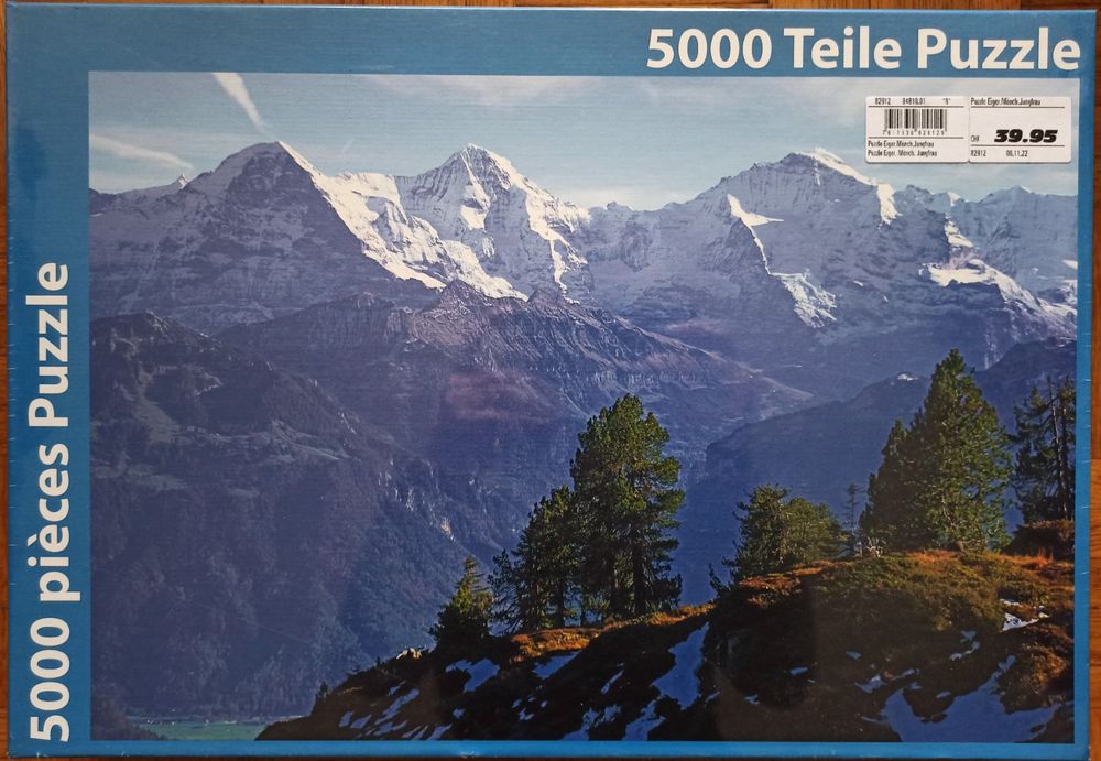 5000 Teile Puzzle Schweizer Alpen Panorama (Neu und originalverpackt ...