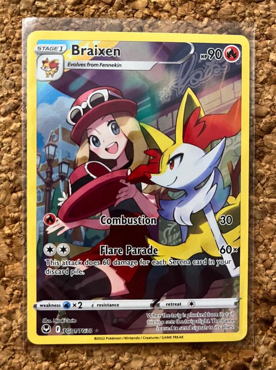 Braixen TG01/30 Pokemon Silver Tempest Trainer Gallery (Neu (gemäss ...