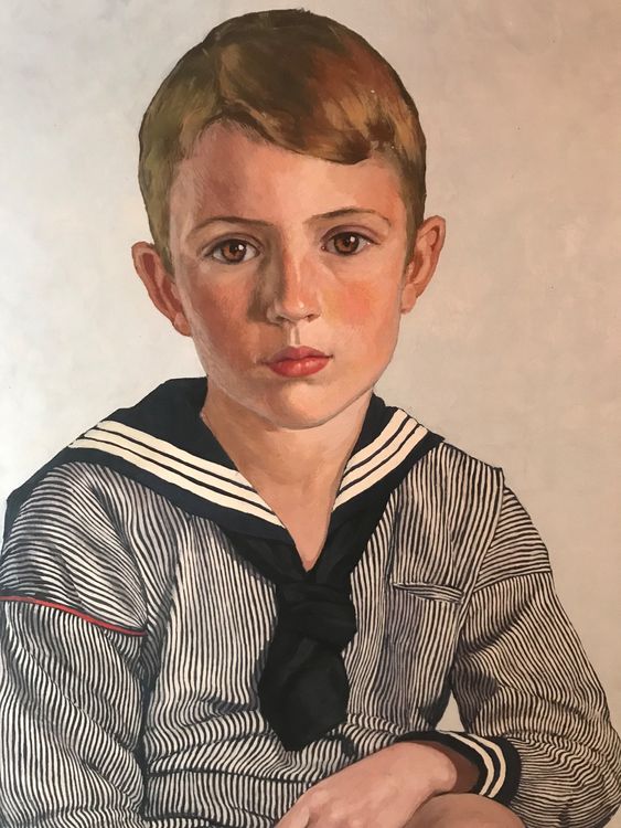 Gemälde Knabe von Paul Leon Bleger Mulhouse 1889-1936 Genf (Gebraucht ...