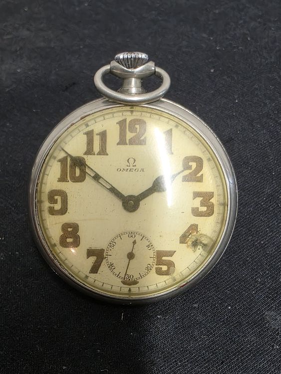 Omega Taschenuhr, Handaufzug, Vintage, Sammlerstück! Nickel (Gebraucht ...