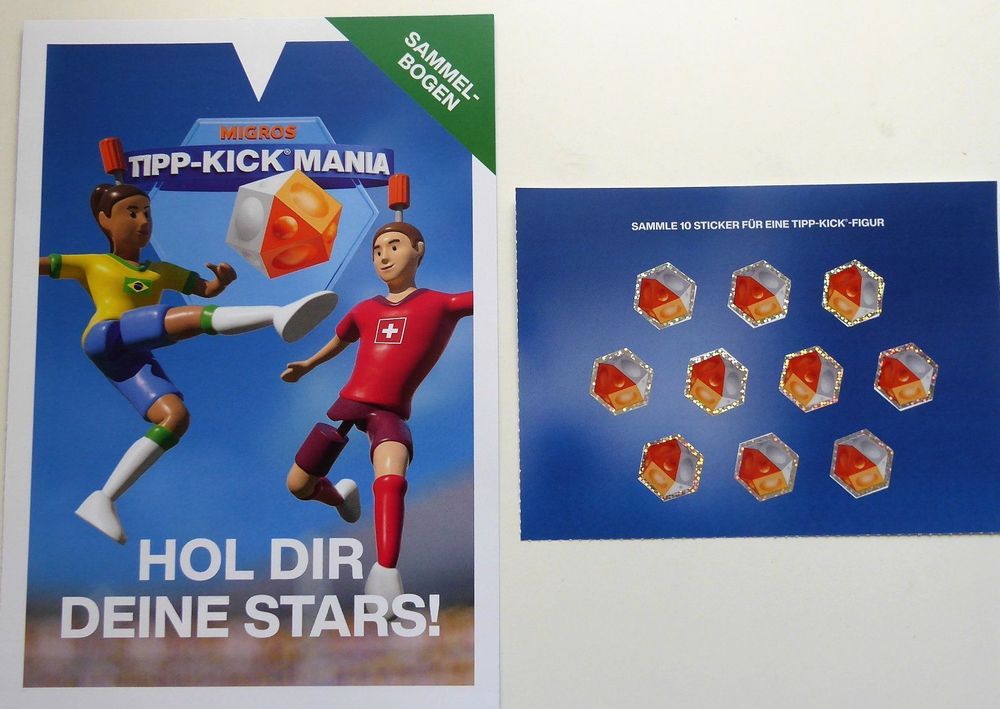 MIGROS Tipp Kick Mania 1 Karte voll (Neu (gemäss Beschreibung)) in Wettingen für CHF 5 – mit ...