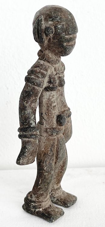Rarität ausdrucksstarke Benin Bronze Skulptur Höhe 12 cm (Gebraucht) in ...