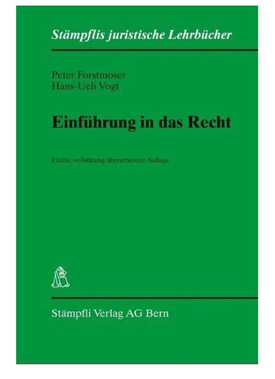 Einführung in das Recht Stämpfli Verlag (Gebraucht) in Rodersdorf für ...