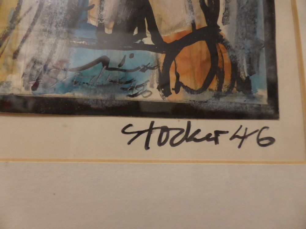 HANS STOCKER ! Original Bild signiert 1946 | Kaufen auf Ricardo