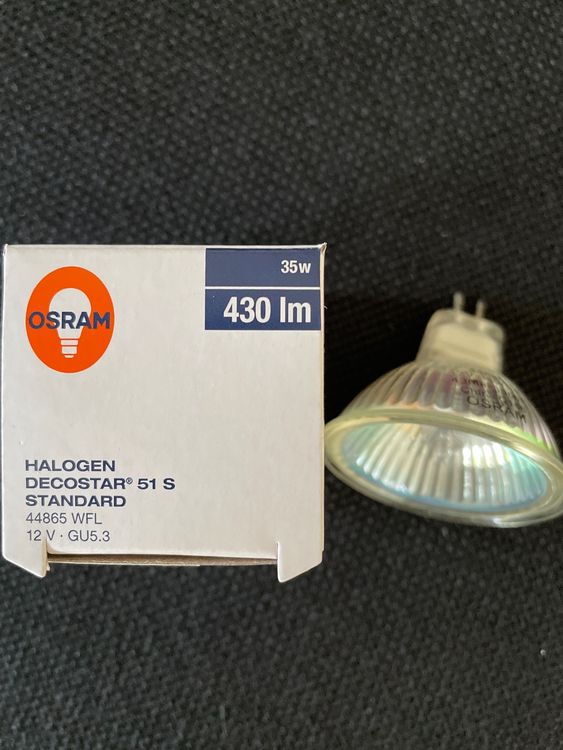 Halogenlampen Decostar 12V 35W GU5.3 (Neu und originalverpackt) in ...