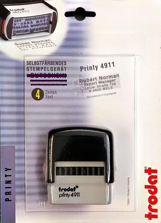 Trodat Printy 4911 Stempel 4 Zeilen | Kaufen auf Ricardo