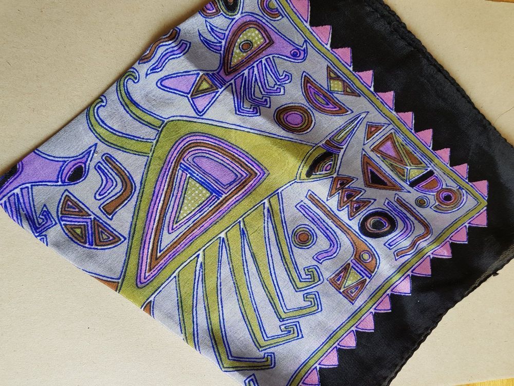 Edles Tuch aus Seide in schwarz – INKA Style (Neu und originalverpackt ...