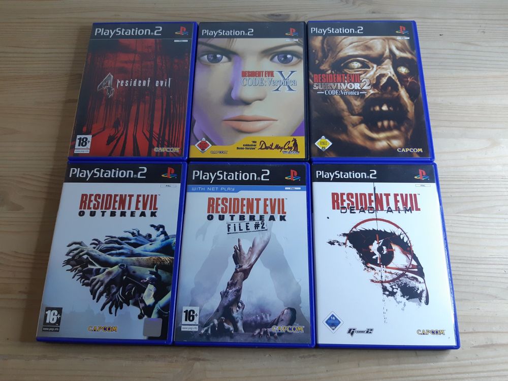 Resident Evil PS2 Sammlung: 4 Outbreak Survivor 2 Dead Aim | Kaufen auf Ricardo