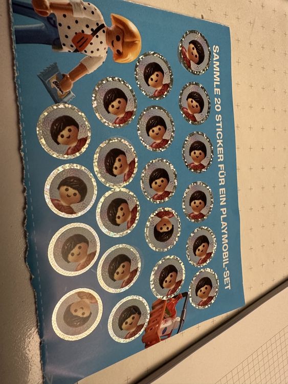 Migros Mania Playmobil Sticker (20 Stück) | Kaufen auf Ricardo