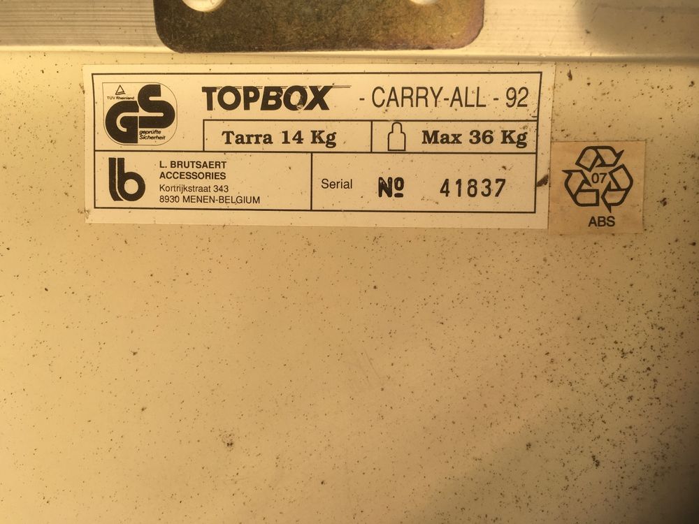 Thule TOPBOX Carry All Box - Gepäckbox für Fahrradträger (Gebraucht) in ...