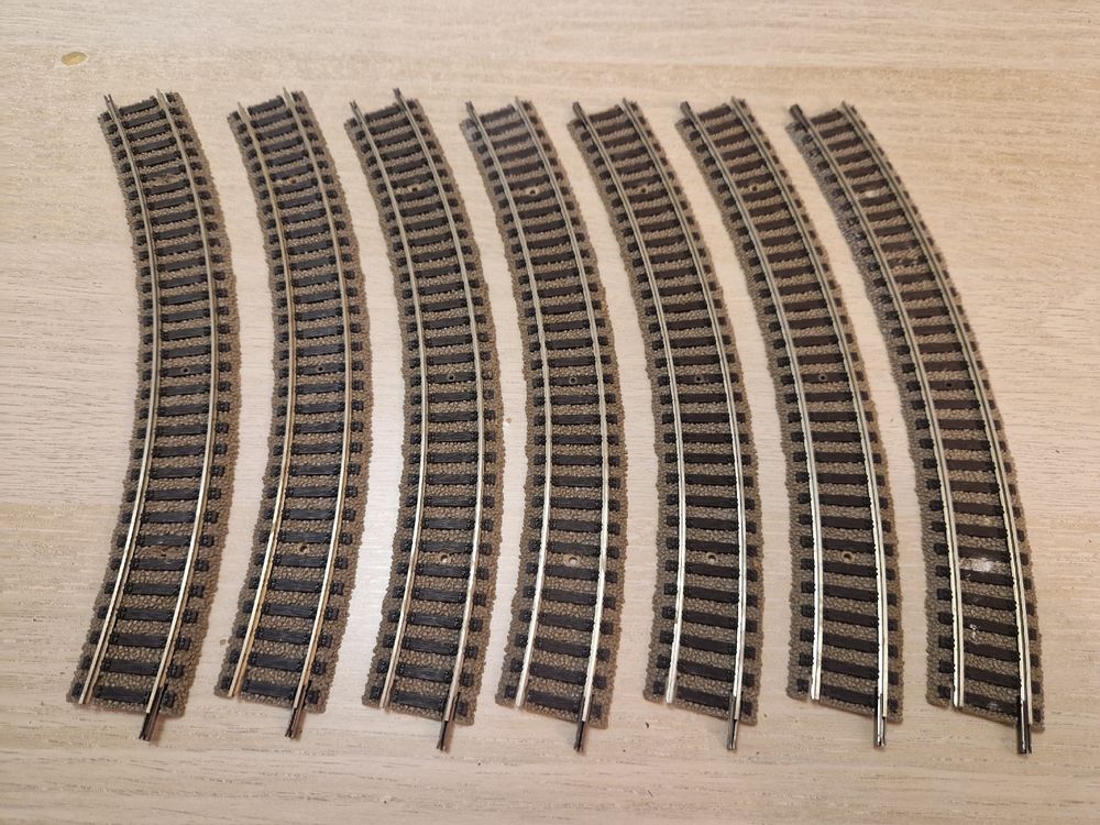 Fleischmann 7 x 6120 Gebogenes gleis H0 (D'occasion) à St-Aubin-Sauges pour CHF 11 – avec ...